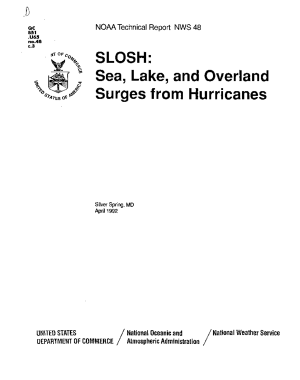 (PDF) SLOSH: Sea, Lake, and Overland Surges from Hurricanes