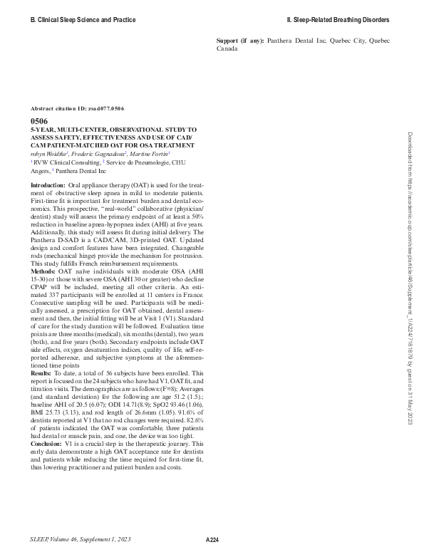 (PDF) 0506 5-year, multi-center, observational study to assess safety ...