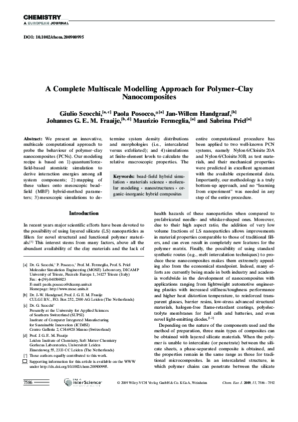 (PDF) A Complete Multiscale Modelling Approach for Polymer-Clay ...