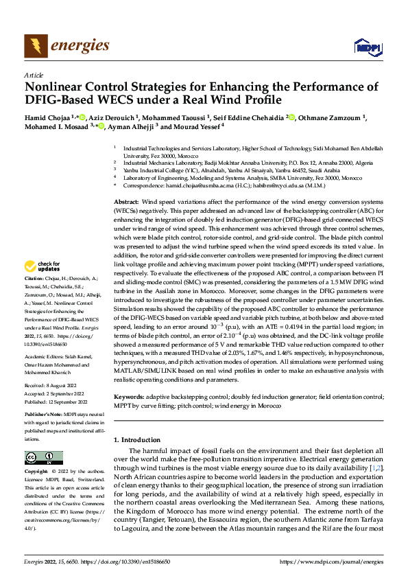 (PDF) Nonlinear Control Strategies for Enhancing the Performance of ...