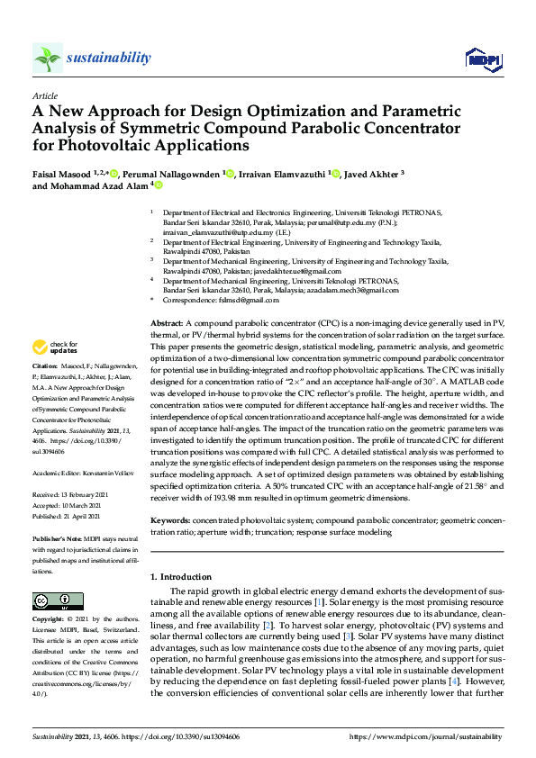 (PDF) A New Approach for Design Optimization and Parametric Analysis of Symmetric Compound ...
