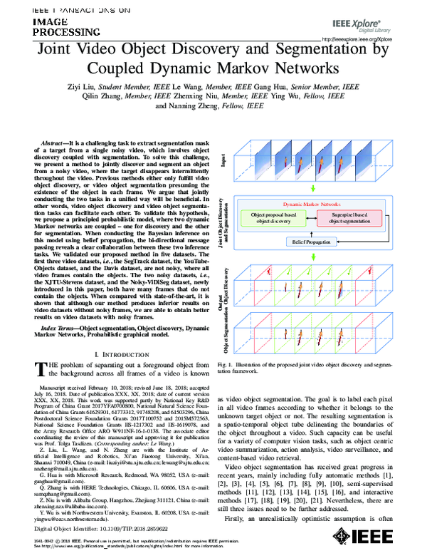 (PDF) Joint Video Object Discovery and Segmentation by Coupled Dynamic Markov Networks | Ziyi ...