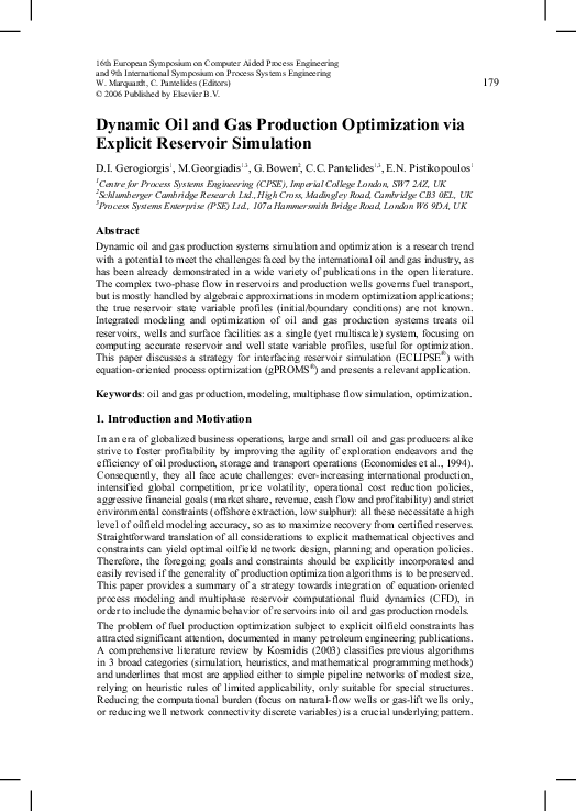 (PDF) Dynamic oil and gas production optimization via explicit reservoir simulation