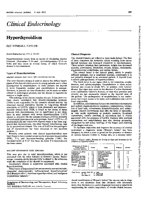 (PDF) Hyperthyroidism