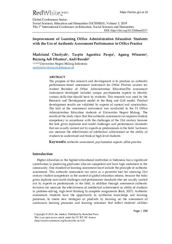 (PDF) Improvement of Learning Office Administration Education Students ...