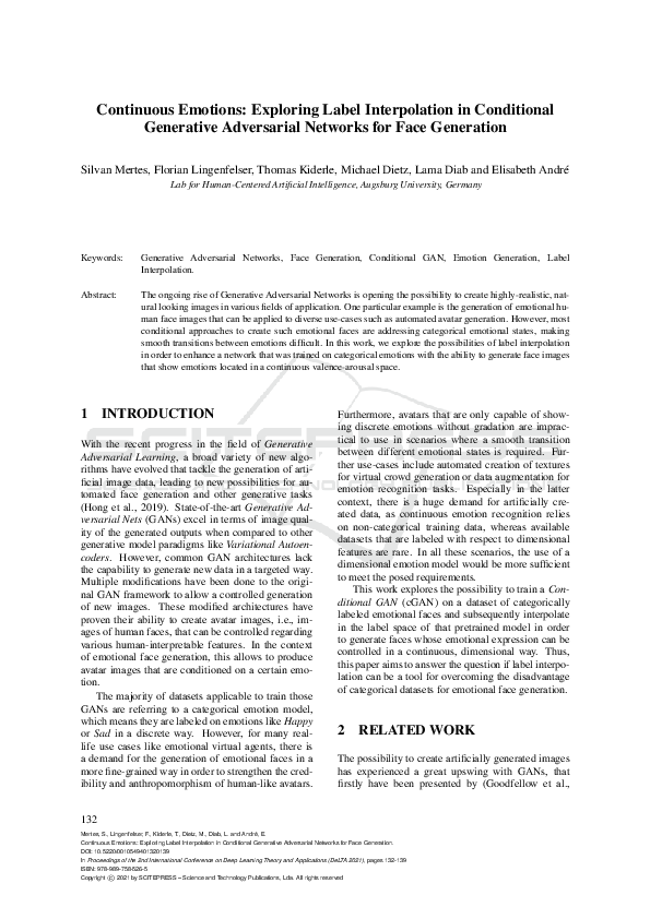 (PDF) Continuous Emotions: Exploring Label Interpolation in Conditional ...