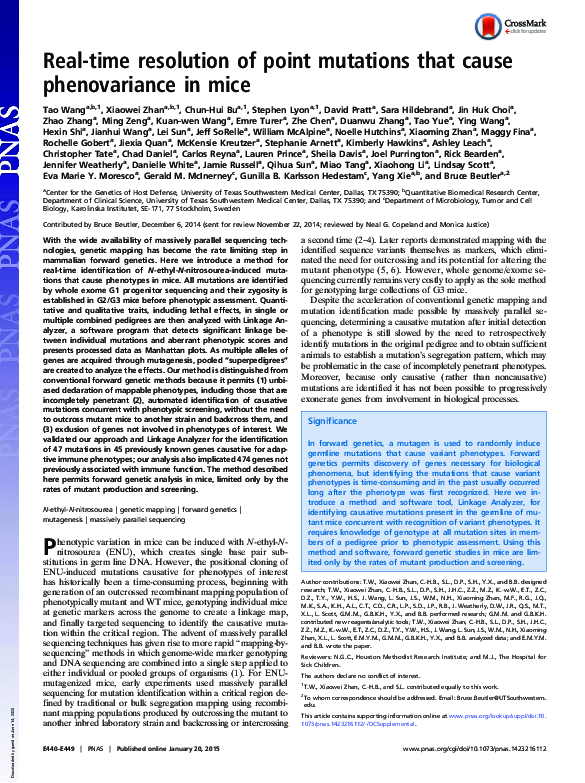 (PDF) Real-time resolution of point mutations that cause phenovariance ...