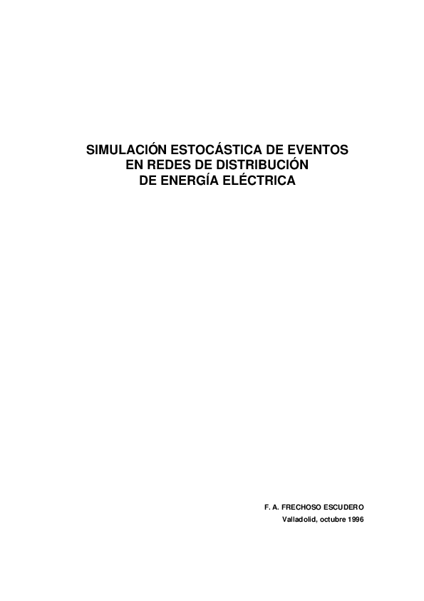(PDF) Simulación estocástica de eventos en redes de distribución de ...