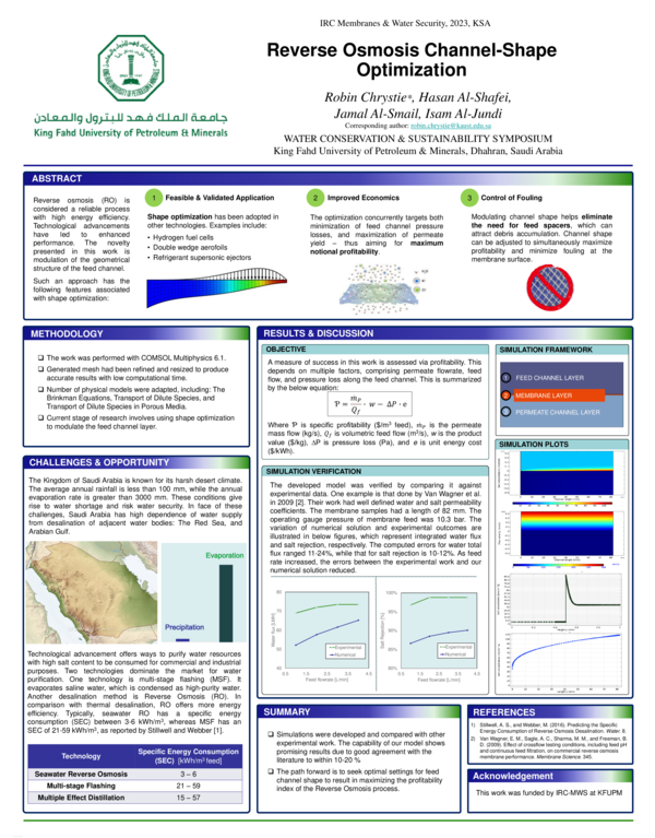 (PDF) Reverse Osmosis Channel-Shape Optimization