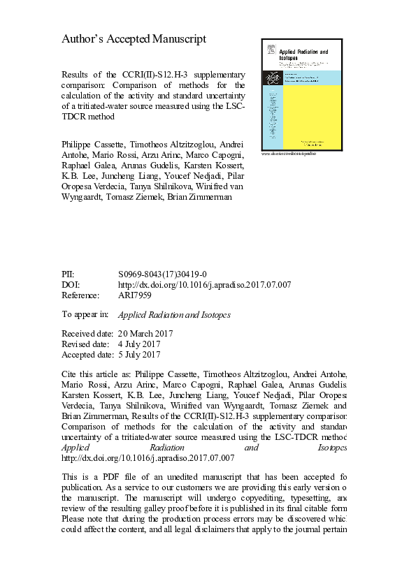 (PDF) Results of the CCRI(II)-S12.H-3 supplementary comparison ...