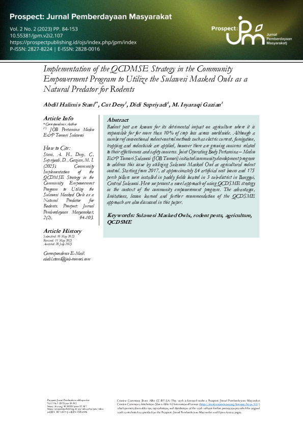(PDF) Implementation of the QCDMSE Strategy in the Community ...
