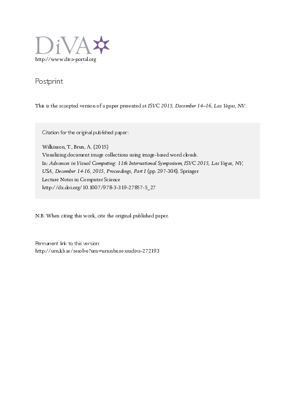 (PDF) Visualizing Document Image Collections Using Image-Based Word ... (PDF) Visualizing Document Image Collections Using Image-Based Word ...