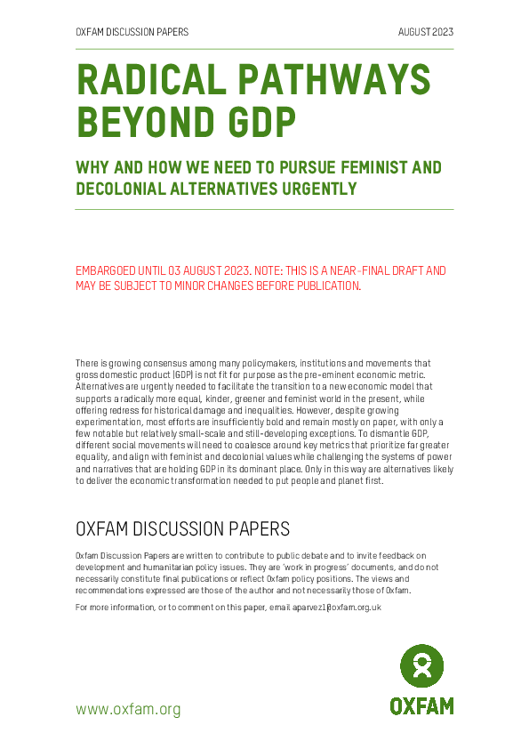(PDF) Radical Pathways Beyond GDP: Why and How We Need to Pursue ...