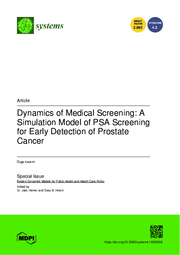 (PDF) Dynamics of Medical Screening: A Simulation Model of PSA ...