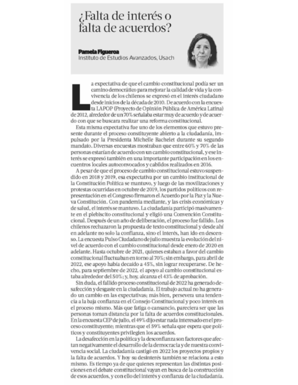 (PDF) ¿Falta de interés o falta de acuerdos?