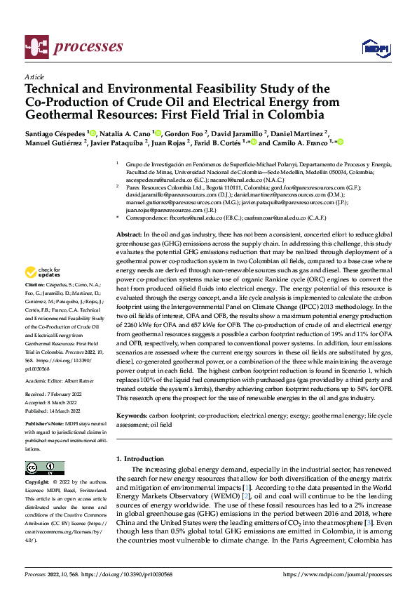 (PDF) Technical and Environmental Feasibility Study of the Co ...