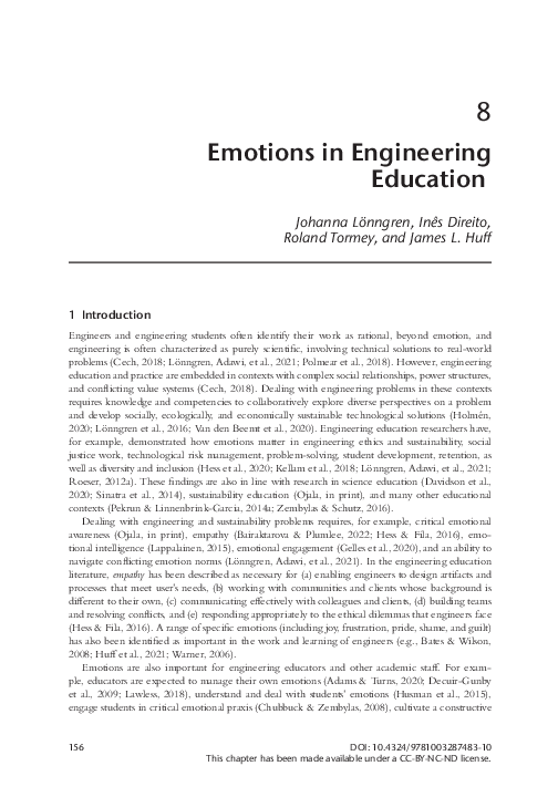 (PDF) Emotions in Engineering Education