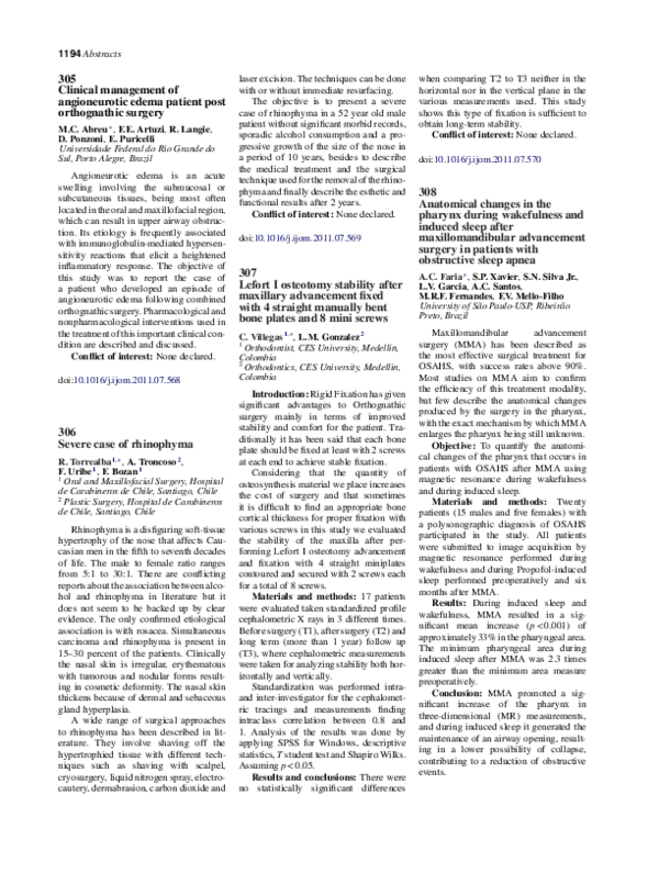 (PDF) Clinical management of angioneurotic edema patient post ...