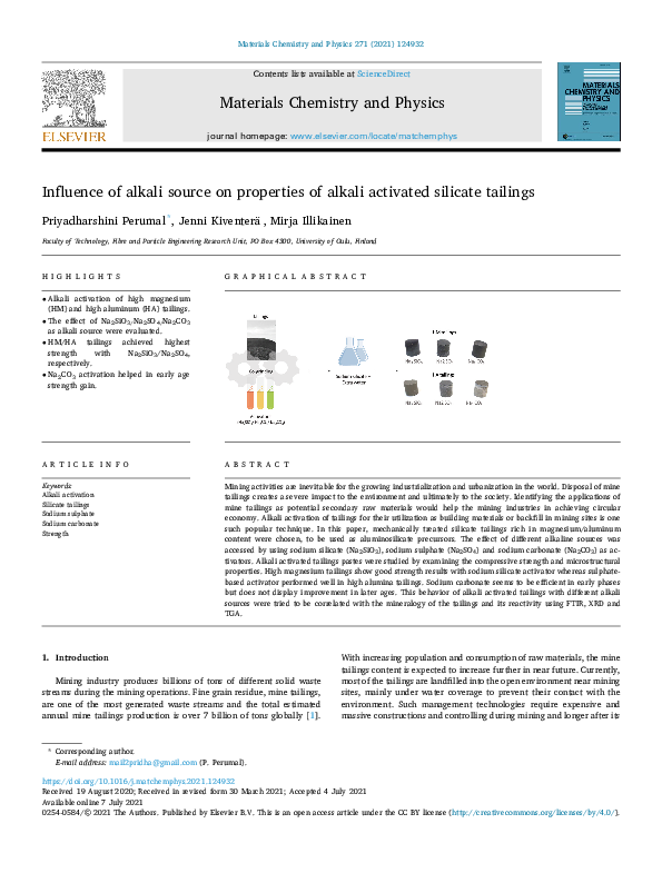 (PDF) Influence of alkali source on properties of alkali activated ...