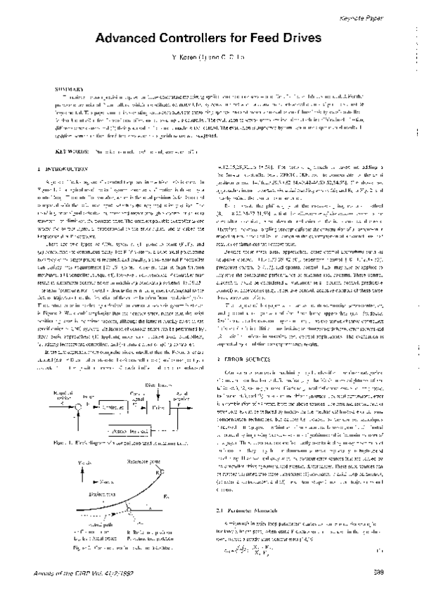 (PDF) Advanced Controllers for Feed Drives