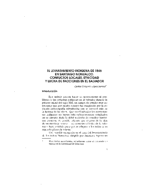 (PDF) El levantamiento indígena de 1846 en Santiago Nonualco ...