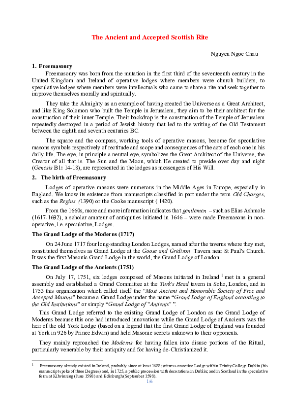 (PDF) The Ancient and Accepted Scottish Rite