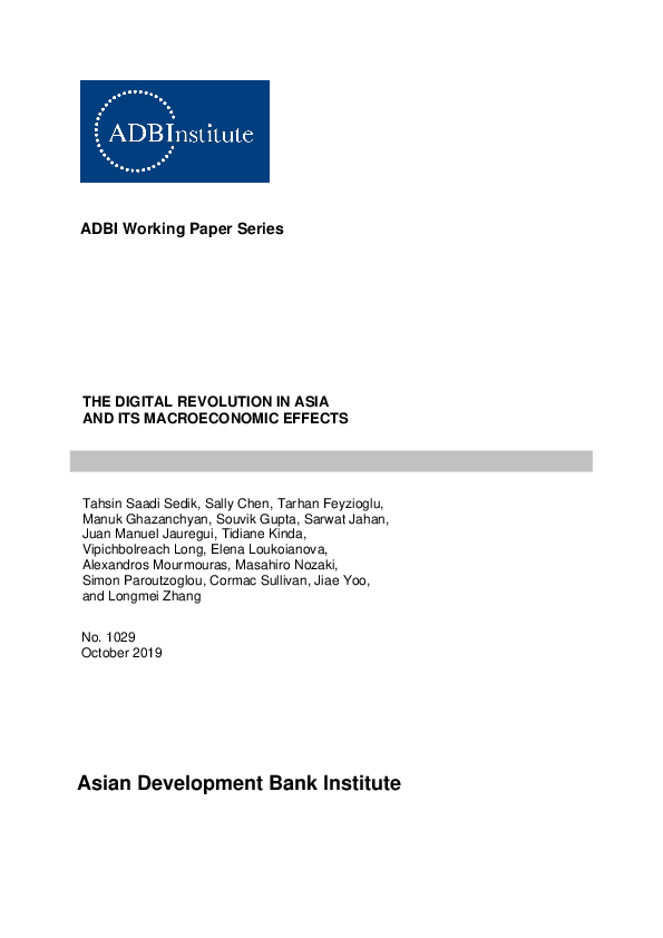 (PDF) The Digital Revolution in Asia and Its Macroeconomic Effects