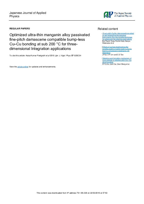 (PDF) Optimized ultra-thin manganin alloy passivated fine-pitch ...