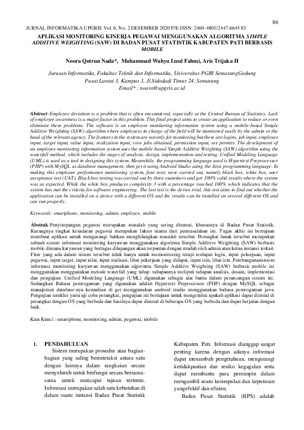 (PDF) Aplikasi Monitoring Kinerja Pegawai Menggunakan Algoritma Simple ...