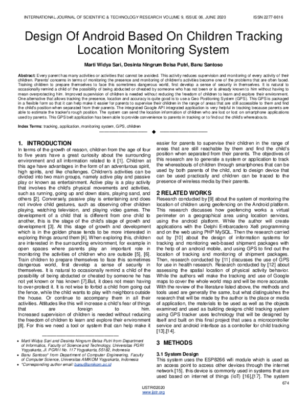 (PDF) Design Of Android Based On Children Tracking Location Monitoring ...