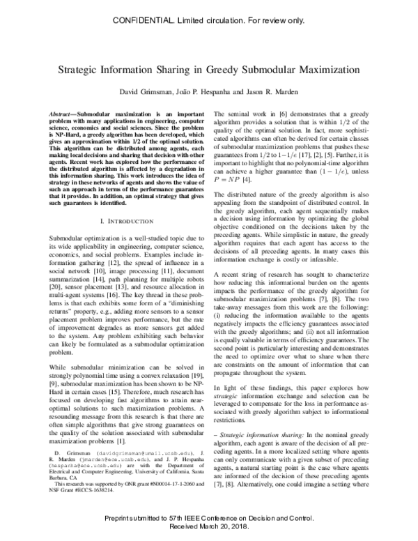 Pdf Effective Strategies For Distributed Submodular Maximization 5289