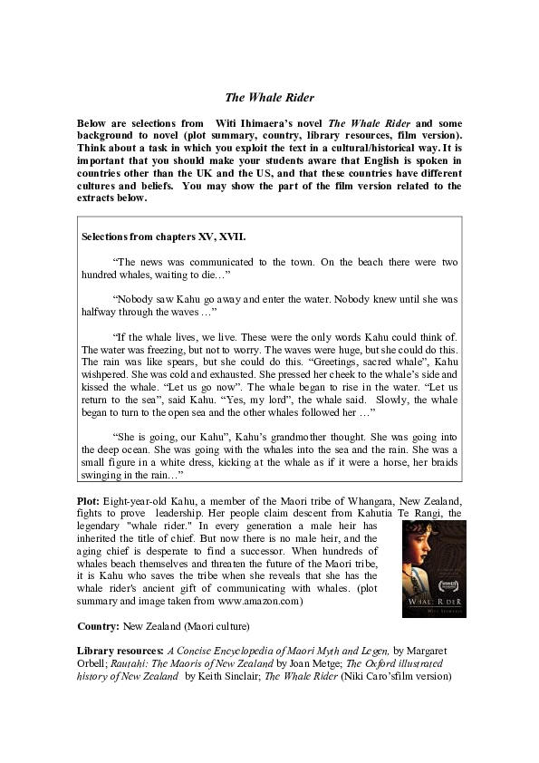 (PDF) The Whale Rider