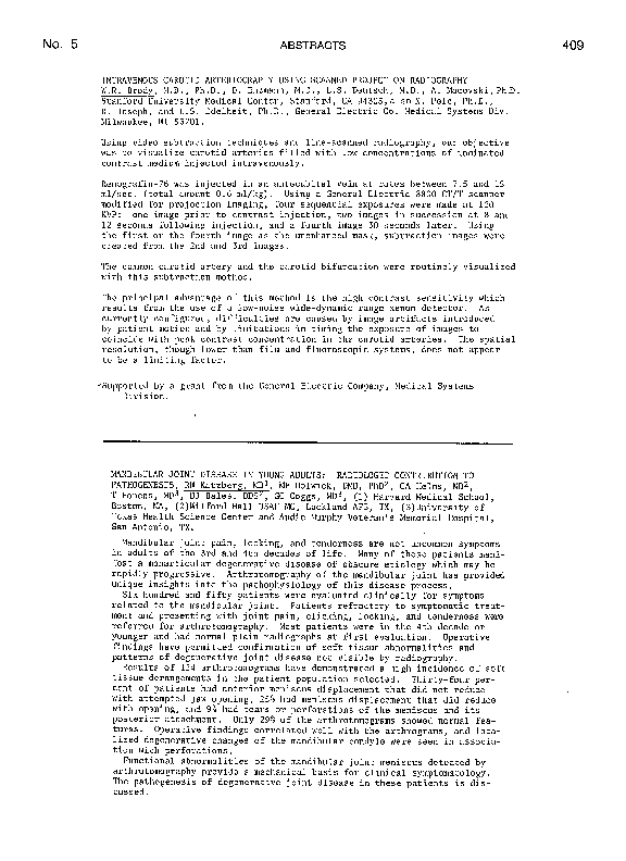 (PDF) Intravenous Carotid Arteriography Using Scanned Projection ...