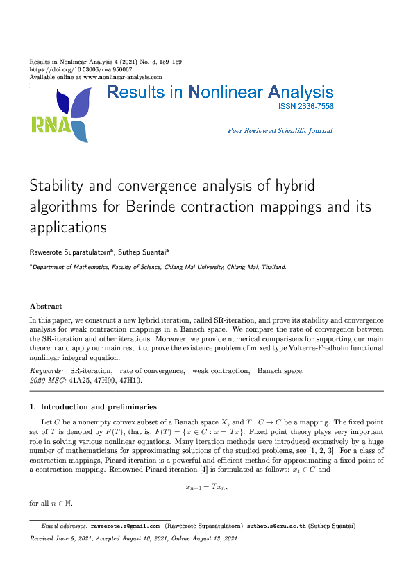 (PDF) Stability and convergence analysis of hybrid algorithms for ...