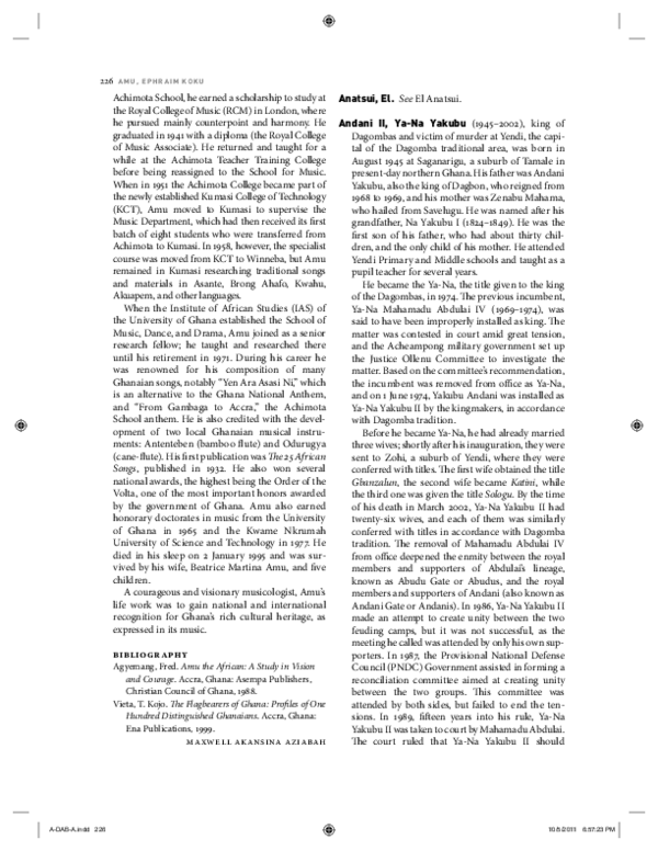 (PDF) DAB Ya-Na Yakubu Andani II vol | Abdulai Abubakari - Academia.edu