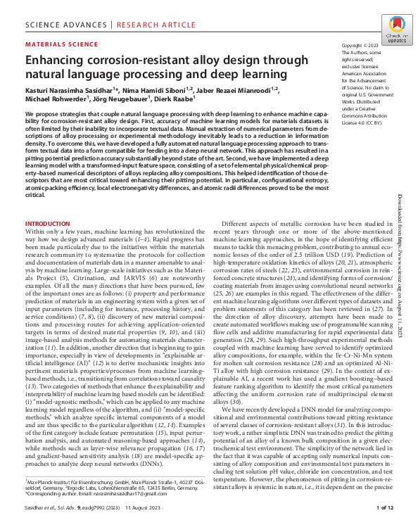 (PDF) Enhancing corrosion-resistant alloy design through natural ...