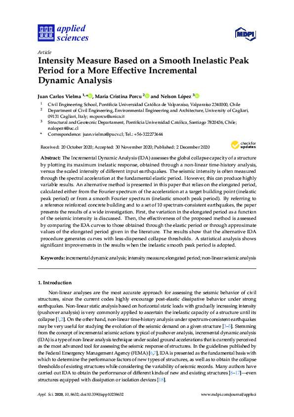 (PDF) Intensity Measure Based on a Smooth Inelastic Peak Period for a More Effective Incremental ...