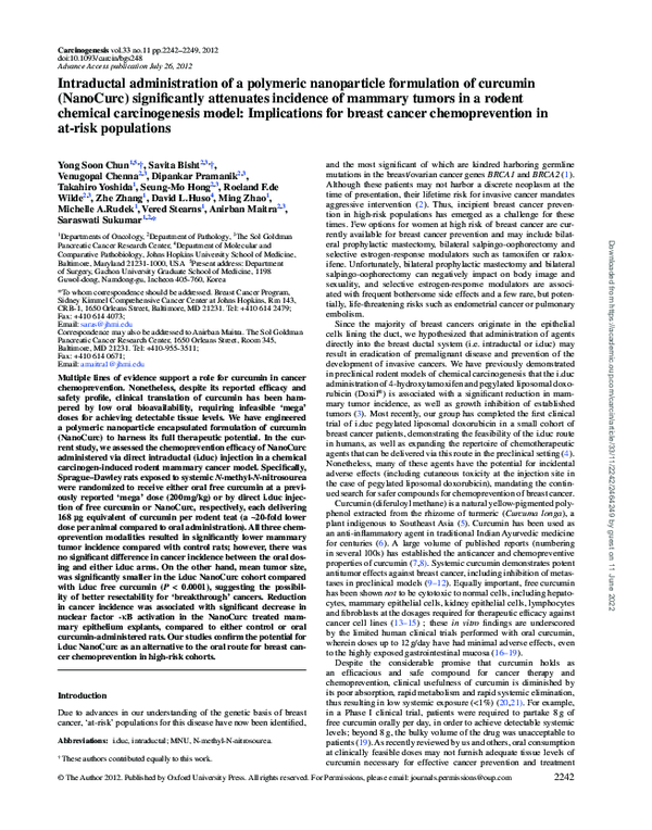 (PDF) Intraductal administration of a polymeric nanoparticle ...