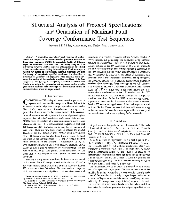 (PDF) Structural analysis of protocol specifications and generation of ...