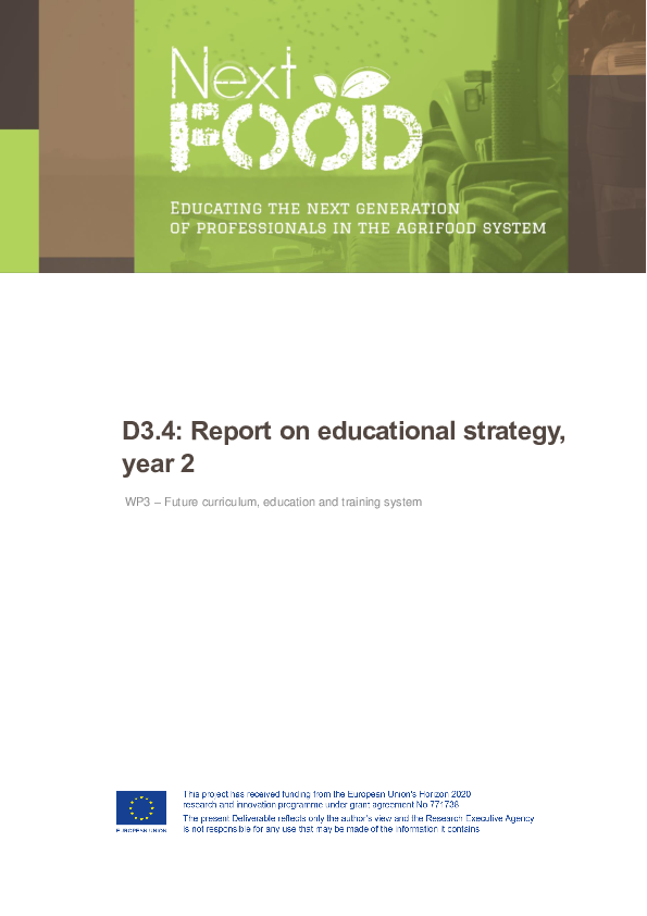 (PDF) D3.4: Report on educational strategy, year 2