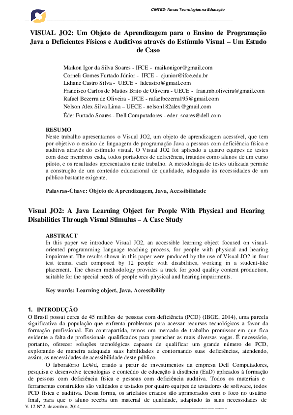 (PDF) Visual JO2: A Java Learning Object for People With Physical and Hearing Disabilities ...