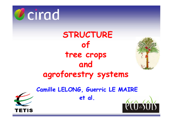 (PDF) Structure of tree crops and agroforestry systems | Camille Lelong ...