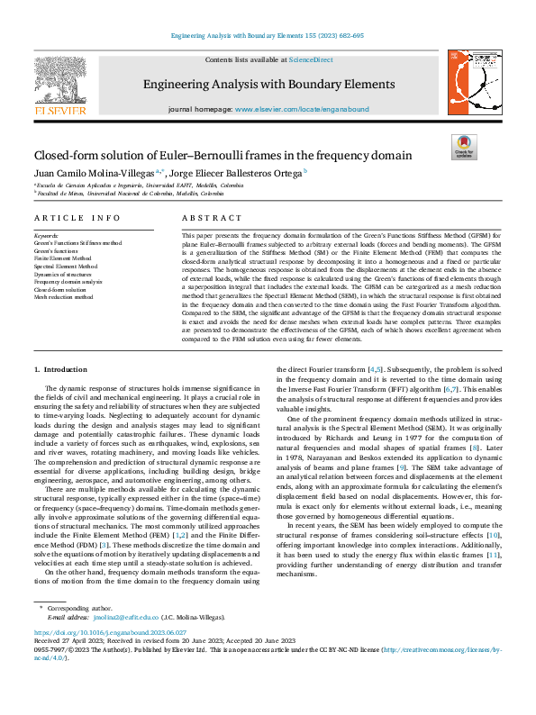 (PDF) Engineering Analysis with Boundary Elements