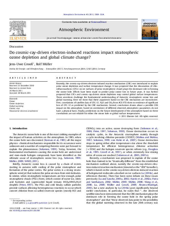 (PDF) Do cosmic-ray-driven electron-induced reactions impact ...