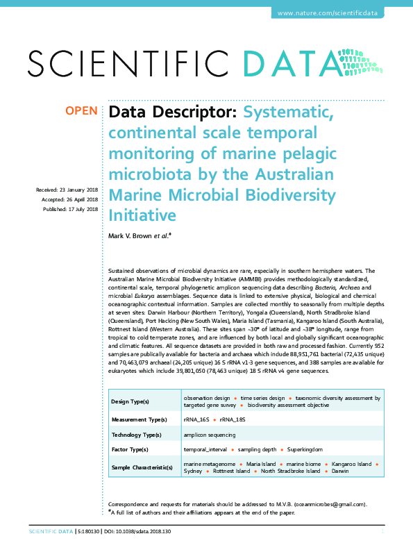 (PDF) Systematic, continental scale temporal monitoring of marine ...