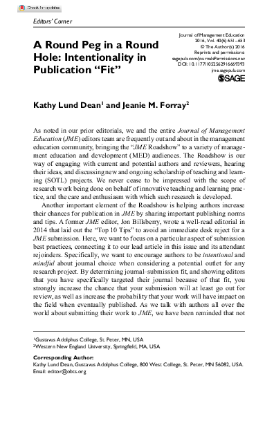 (PDF) A Round Peg in a Round Hole