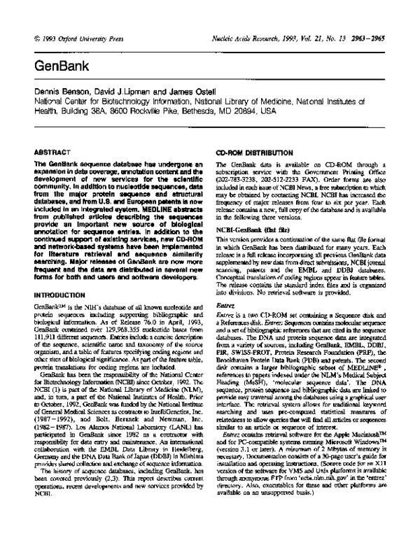 (PDF) GenBank