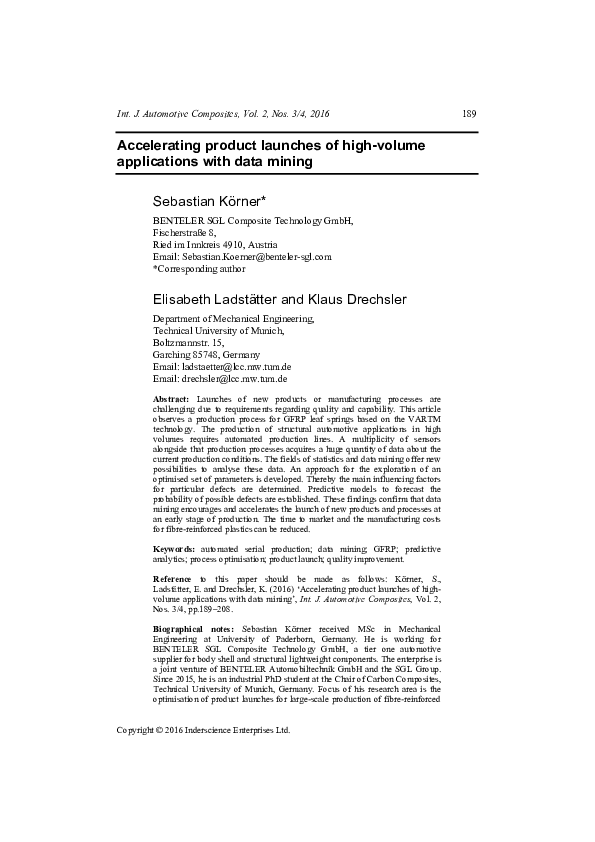 (PDF) Accelerating product launches of high-volume applications with ...