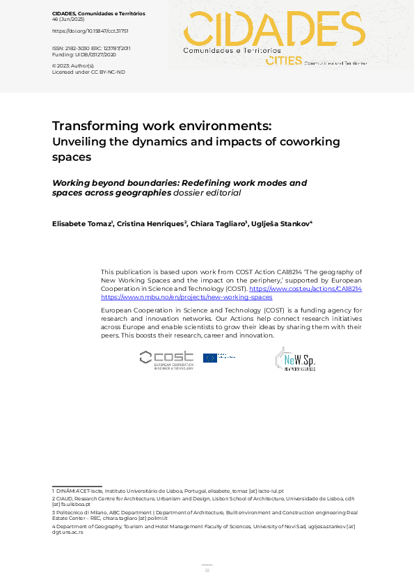 (PDF) Transforming work environments: Unveiling the dynamics and ...
