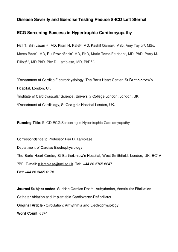 (PDF) Disease Severity and Exercise Testing Reduce Subcutaneous ...